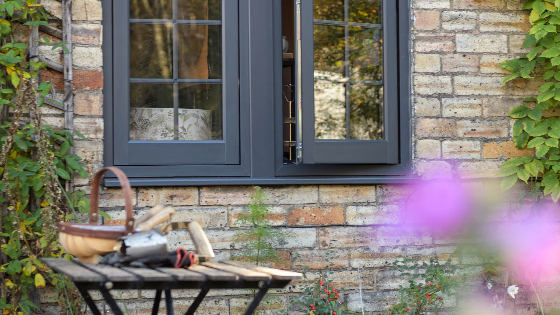 Grey Flush Windows & French Doors | Joedan Windows & Doors